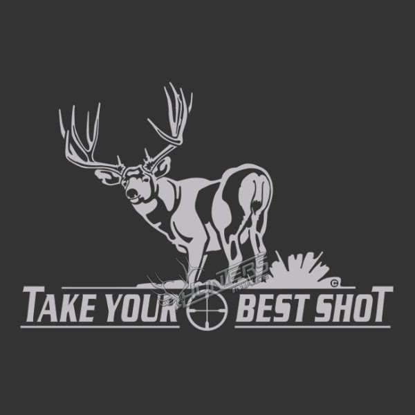 Take your Best Shot Mule Deer Window Decal – Hunters Image