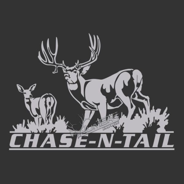 Chase N Tail Mule Deer Window Decal – Hunters Image