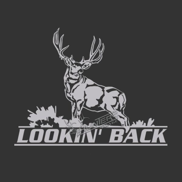 Lookin Back Mule Deer Window Decal – Hunters Image